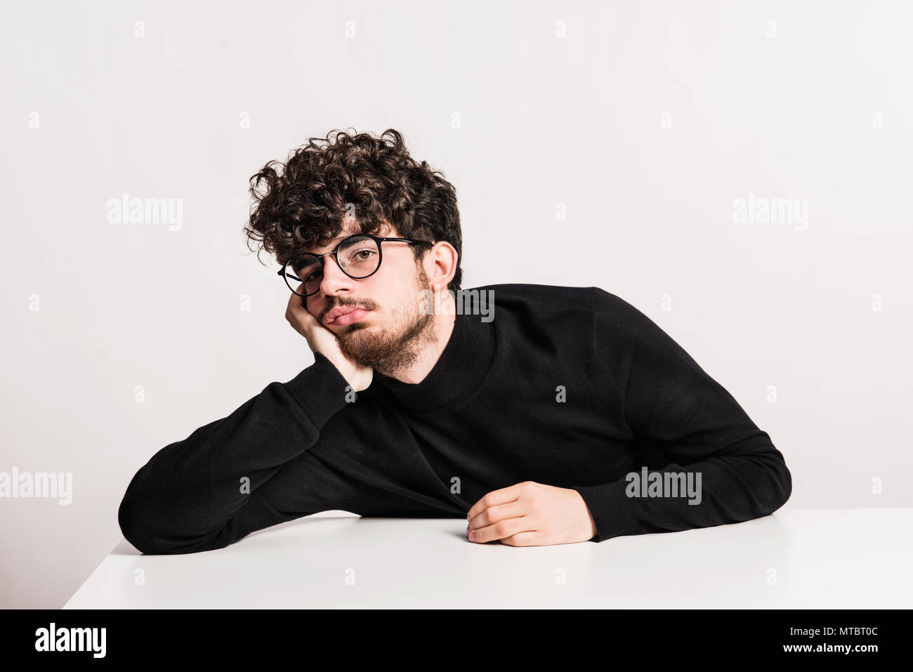 Bored person black hi-res stock photography and images - Alamy