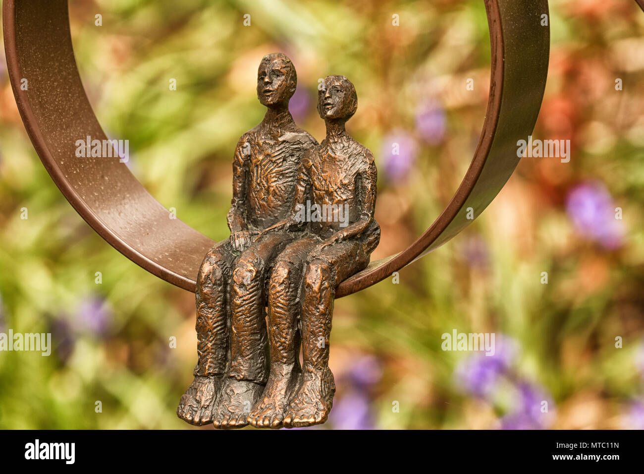 Two small but beautiful bronze sculptures Stock Photo - Alamy