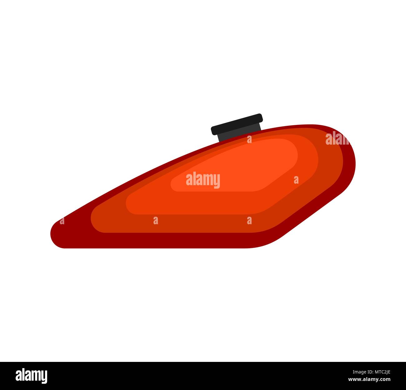 Bike Fuel tank isolated. Motorcycle gas-tank Vector illustration Stock ...