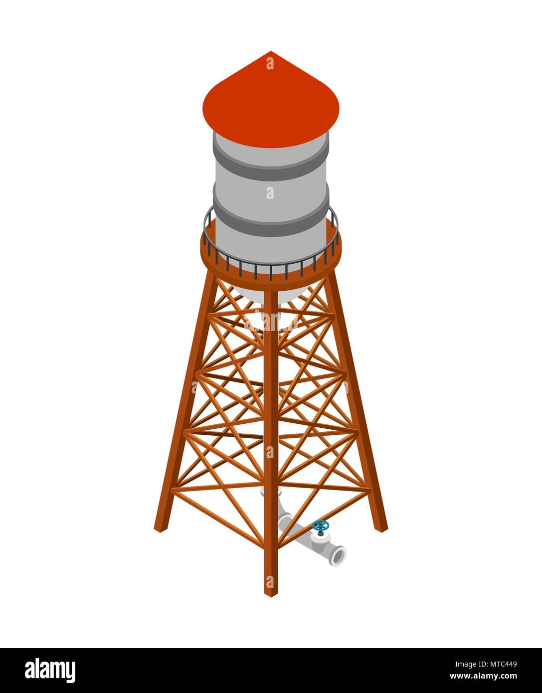 Water Tower Vector
