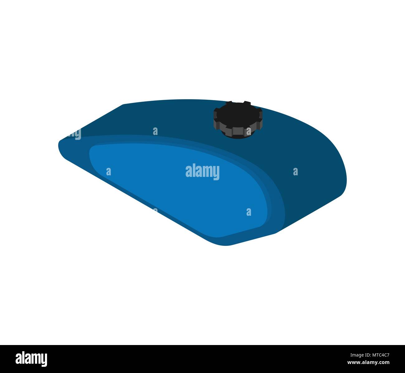 Bike Fuel tank isolated. Motorcycle gas-tank Vector illustration Stock ...