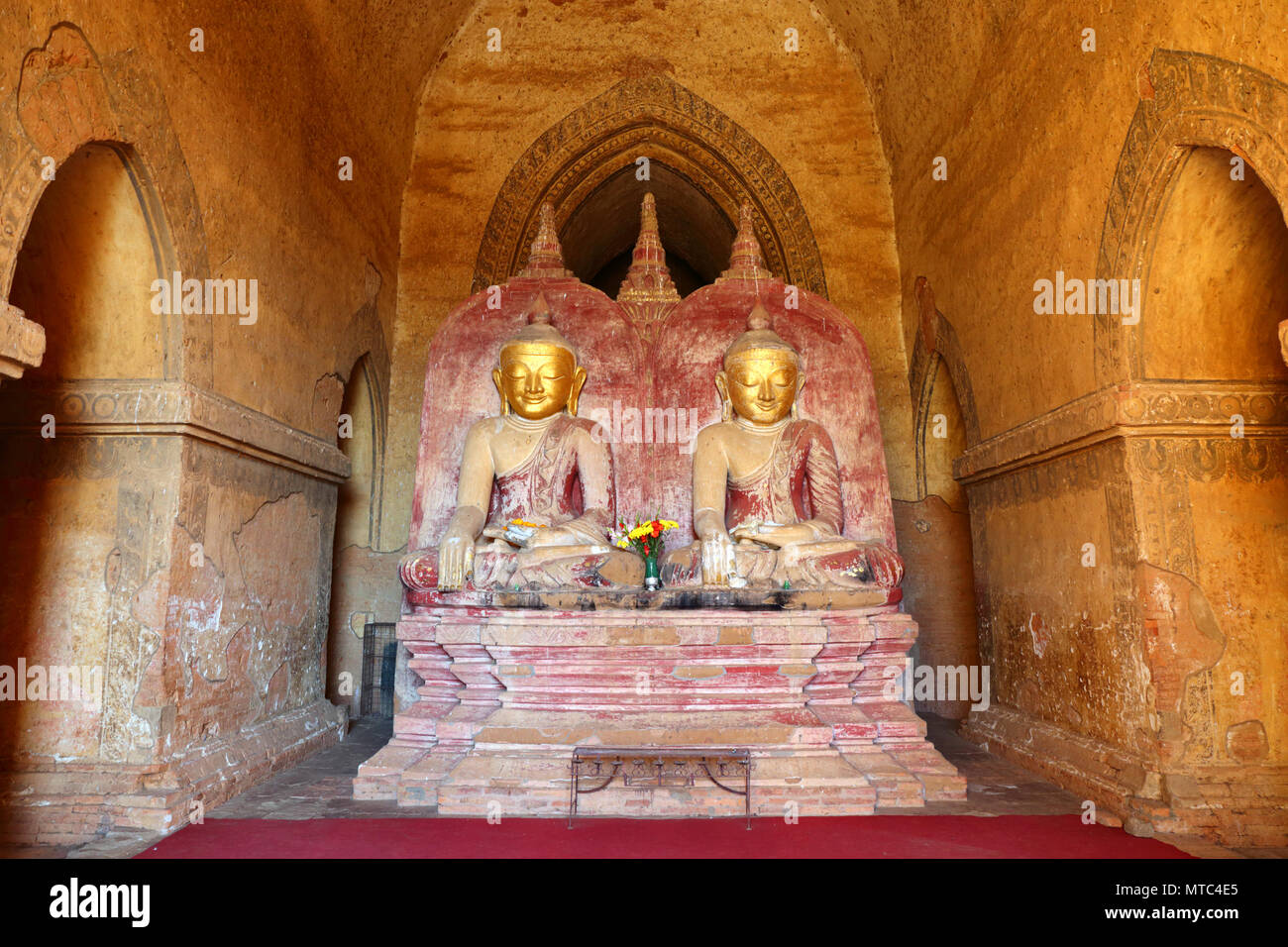 Inside ancient buddhism temple hi-res stock photography and images - Alamy