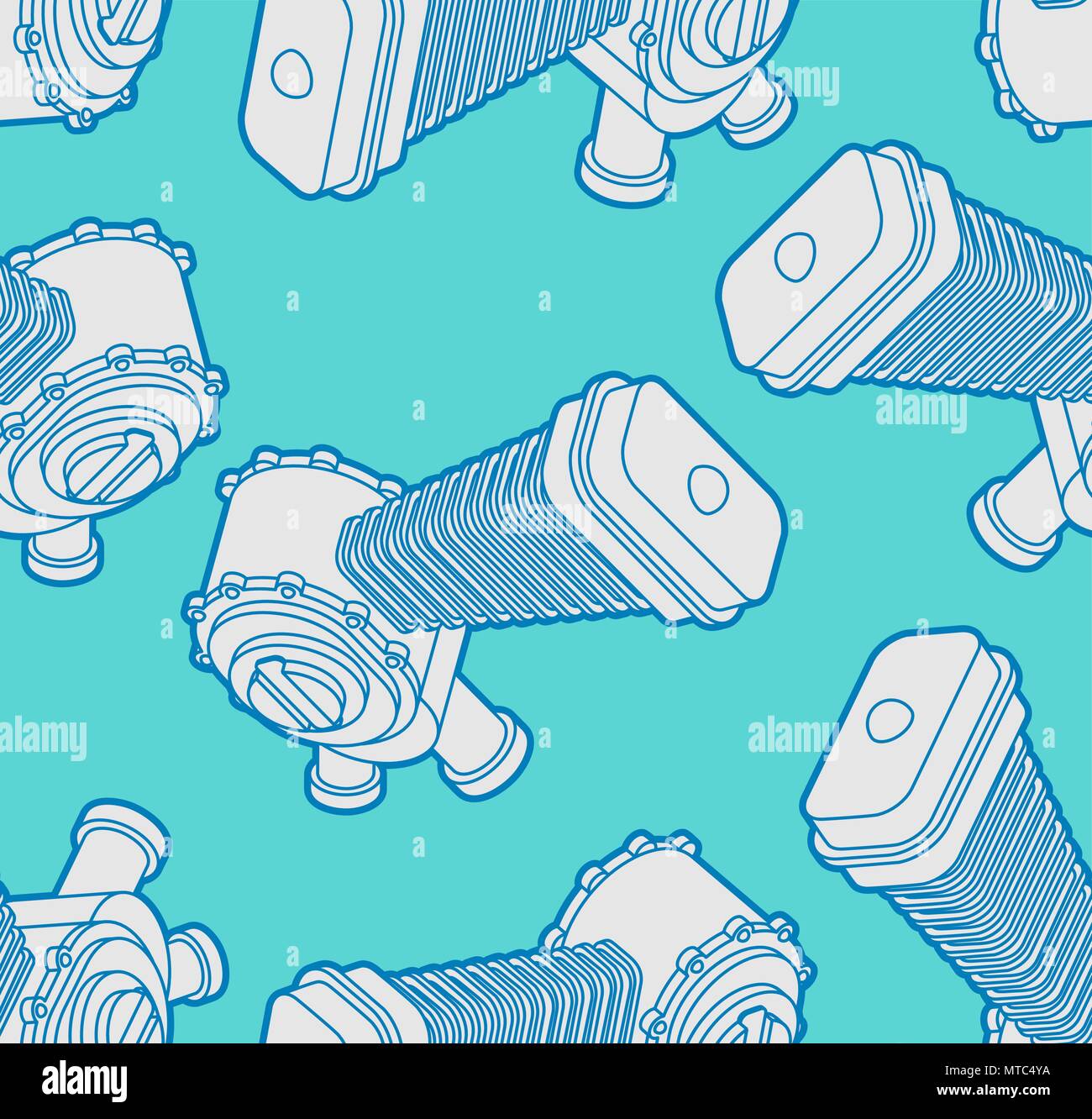 Engine racing Isometric pattern seamless. Motor motorcycle background ...