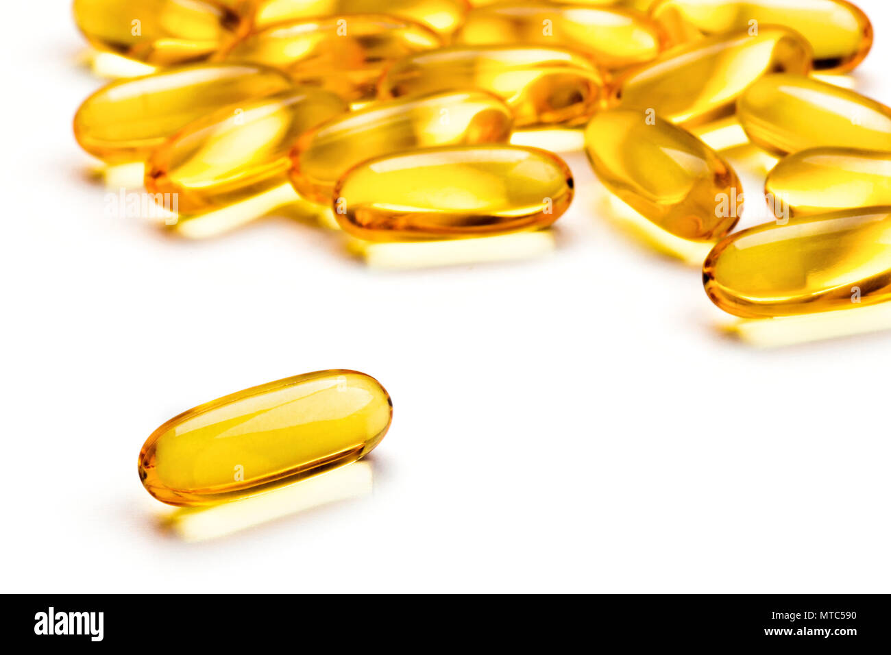 Omega 3 gel capsules Stock Photo - Alamy