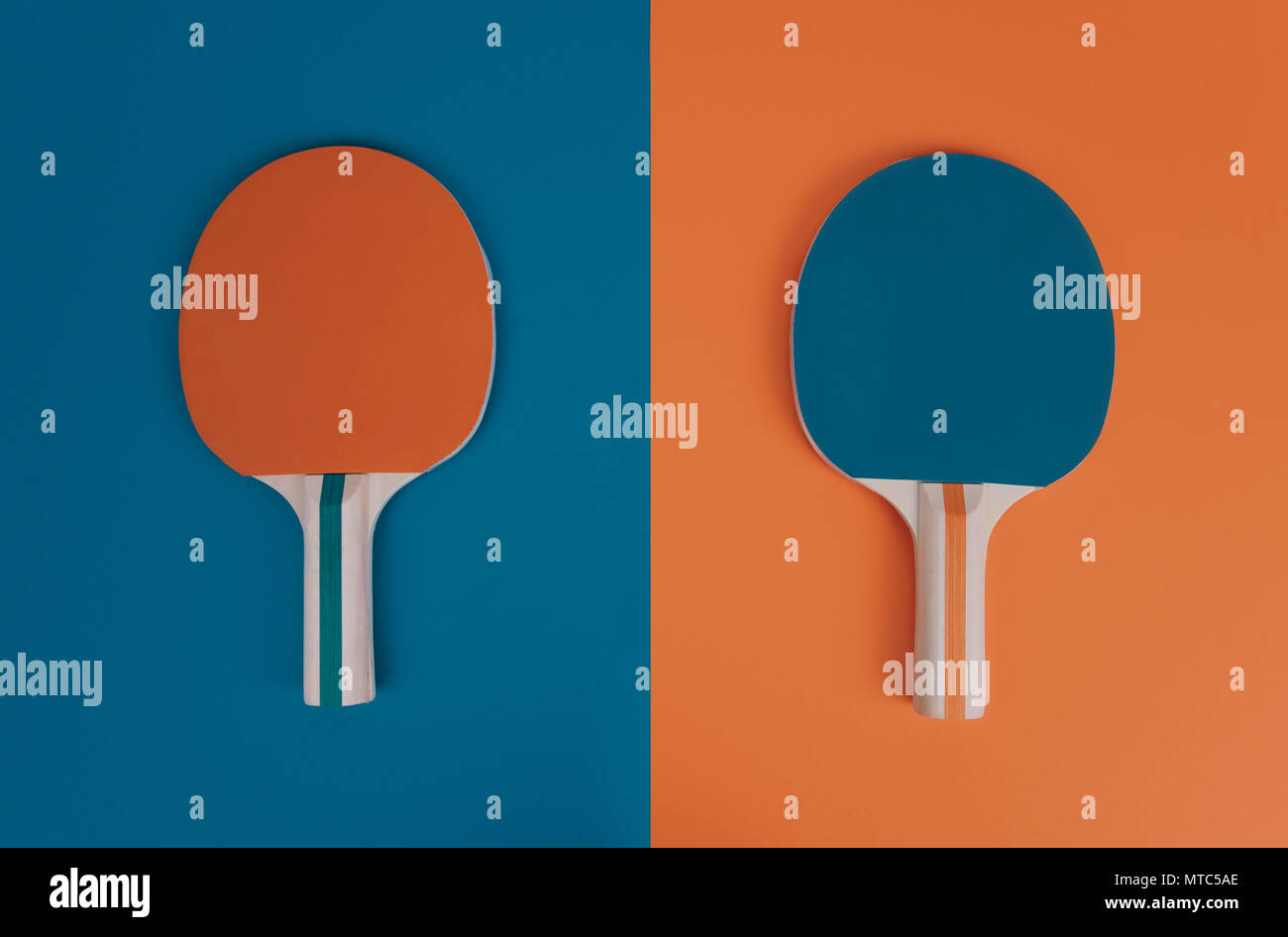 Table tennis or ping pong rackets Stock Photo - Alamy