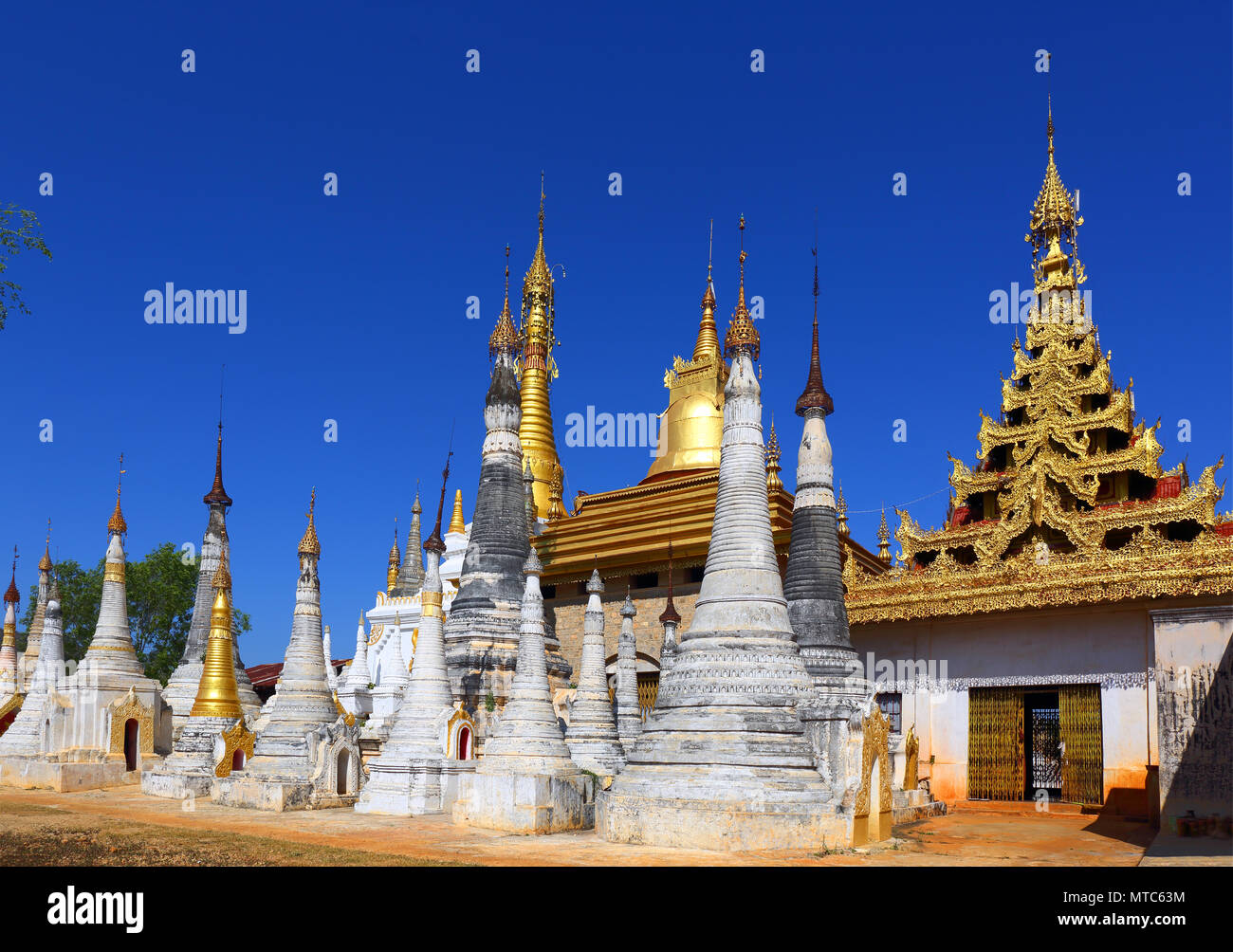 Shwe Inn Thein Paya temple complex in Myanmar Stock Photo - Alamy