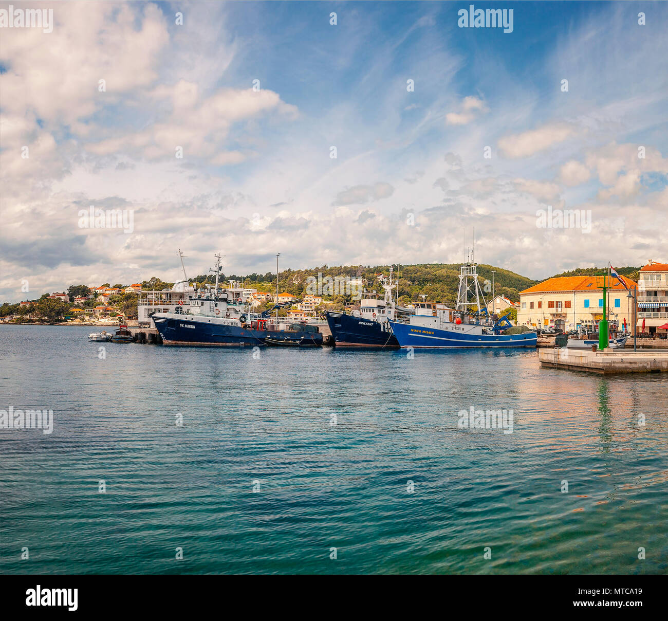 SUMARTIN, CROATIA - MAY 15, 2018. Sumartin is the main arrival point on ...