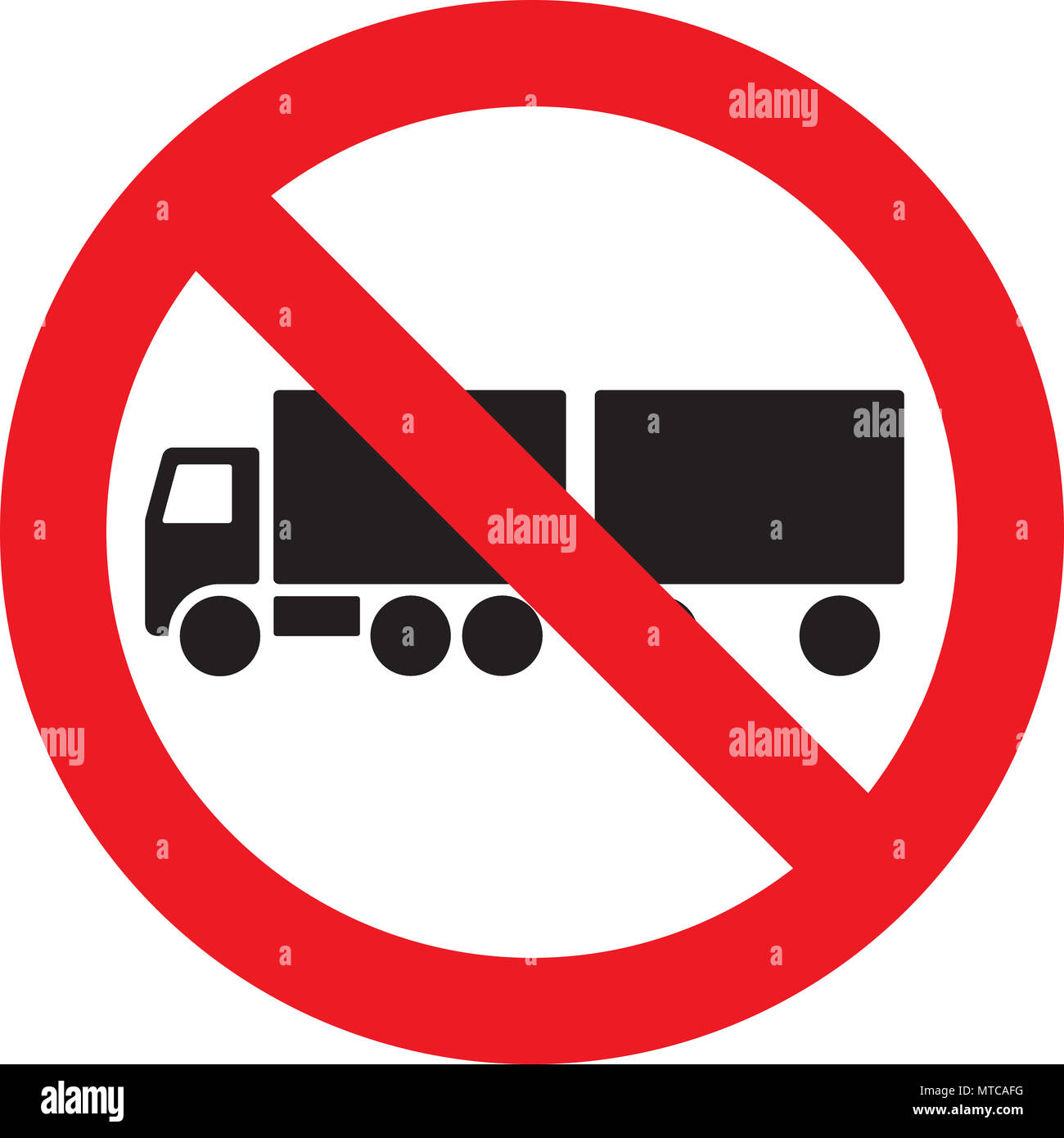 Prohibited lorry road sign hi-res stock photography and images - Alamy