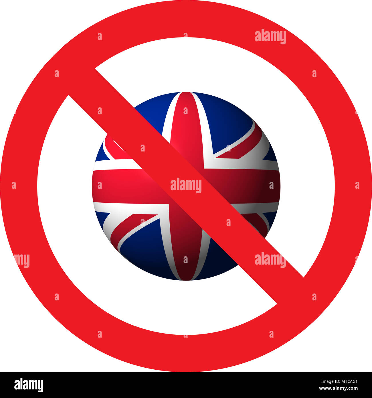 No UK allowed sign Stock Photo - Alamy