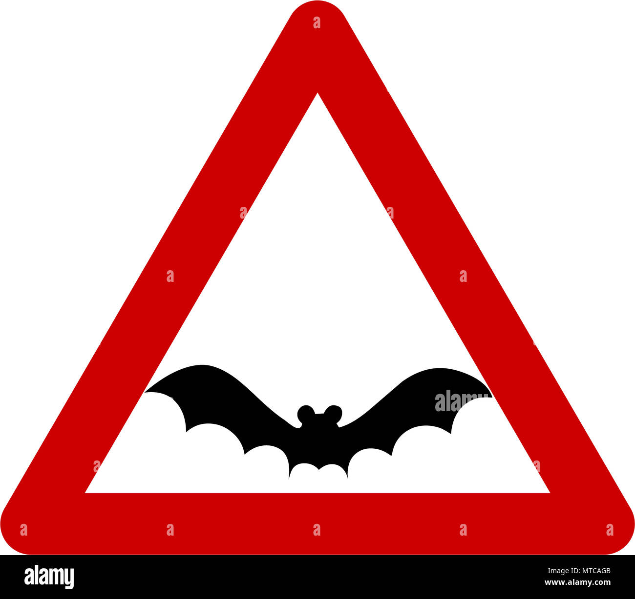 Bat warning sign hi-res stock photography and images - Alamy