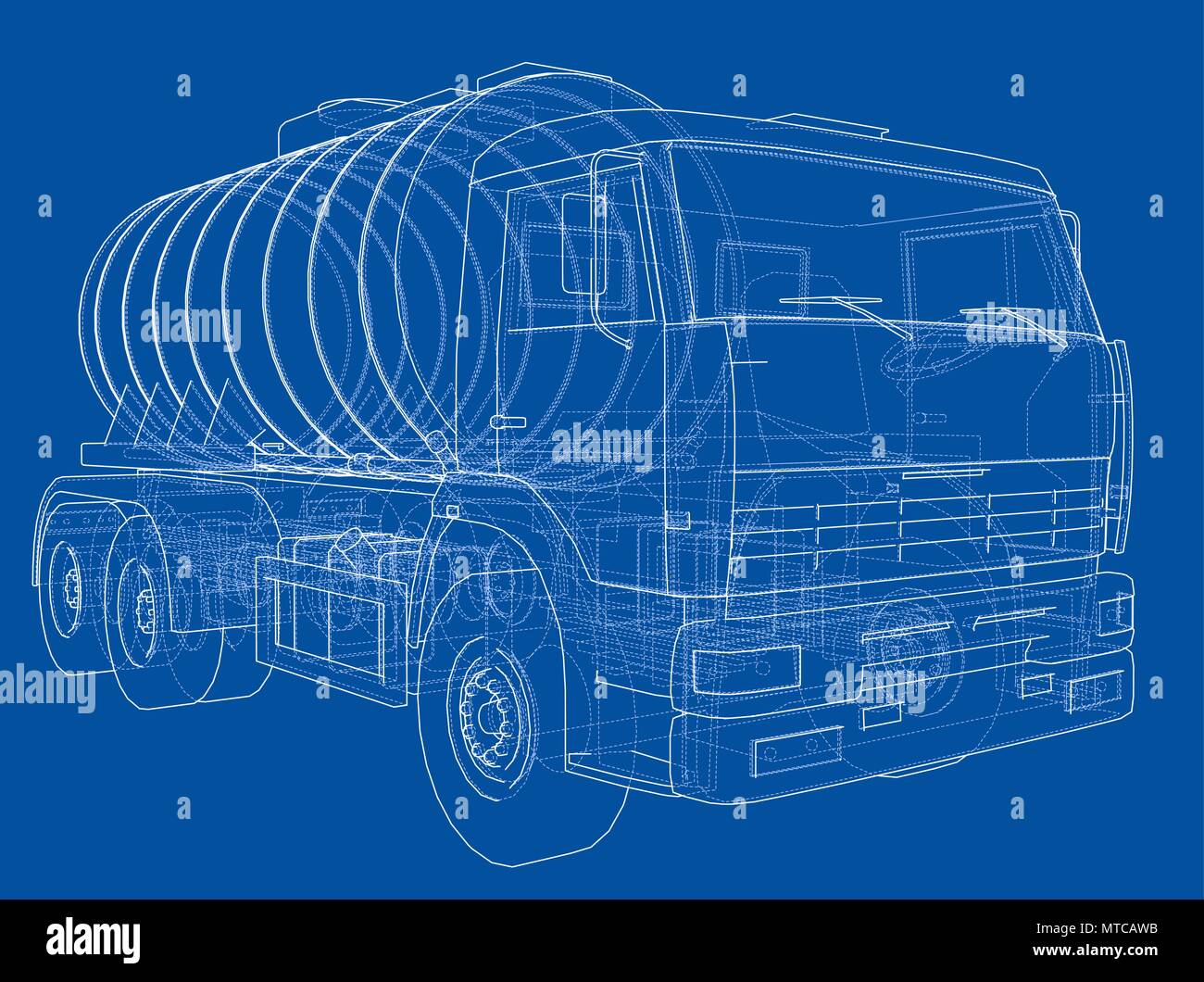 Truck with tank concept. Vector Stock Vector Image & Art - Alamy