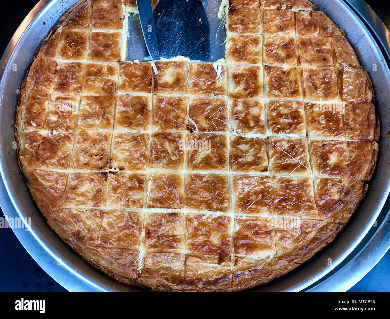 Turkish Su Boregi / Tabla borek or burek. Traditional Food Stock Photo ...