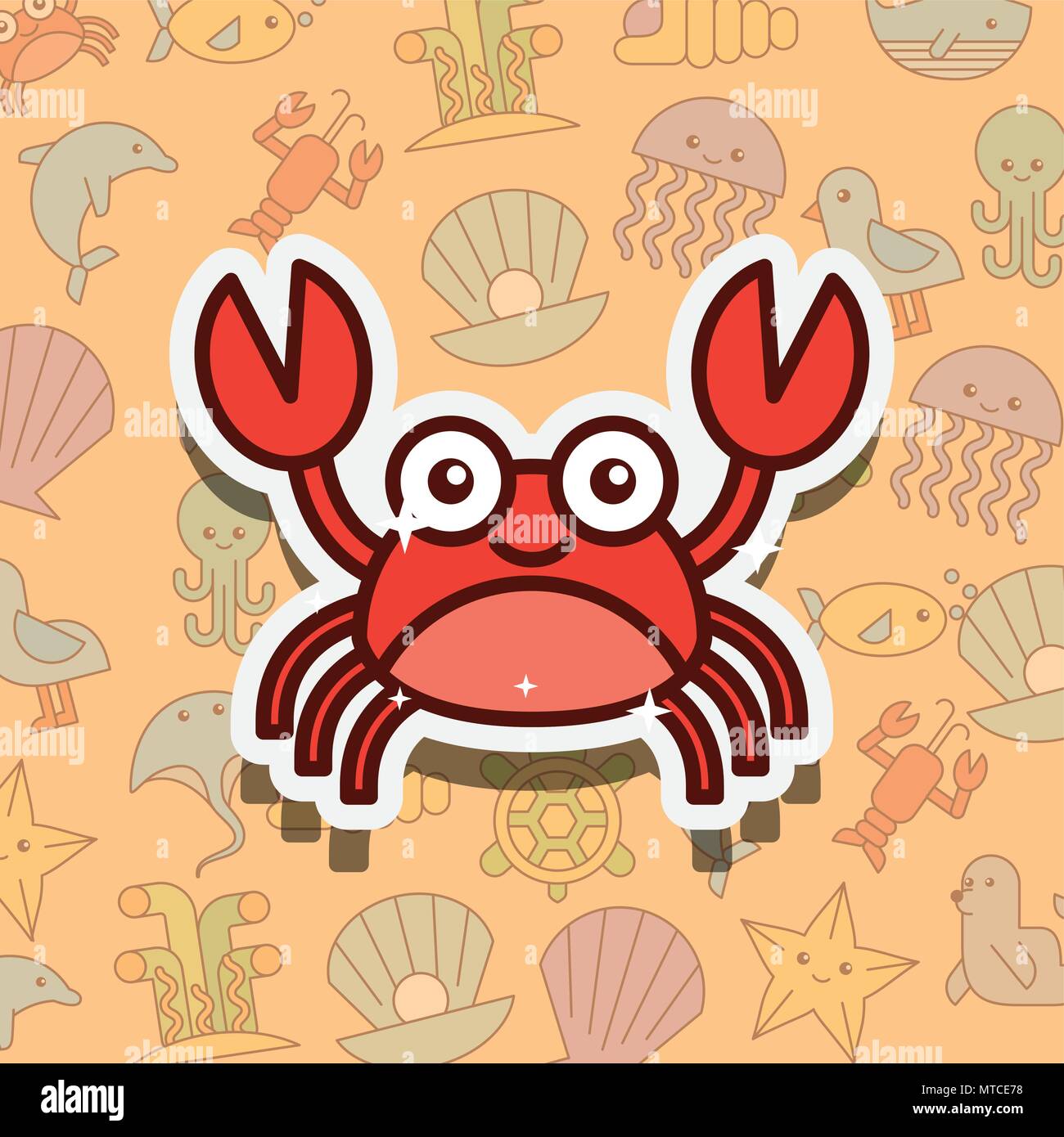 Underwater crustacean Stock Vector Images - Alamy