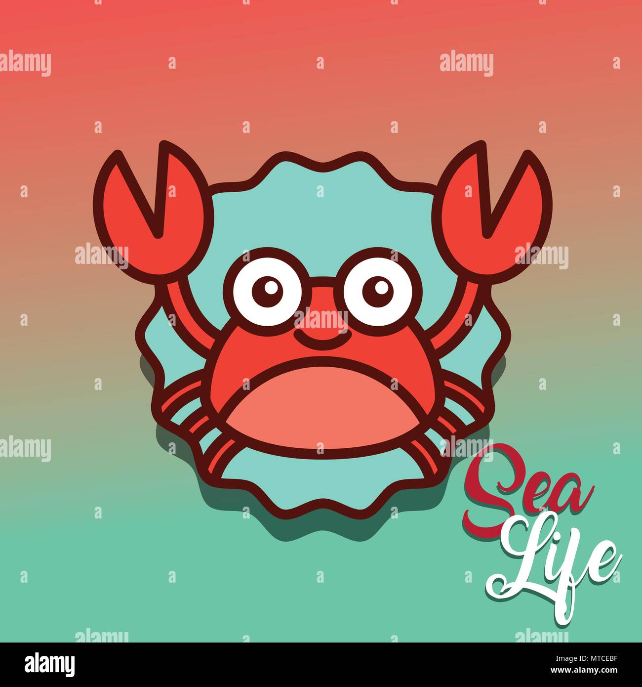 Underwater crustacean Stock Vector Images - Alamy