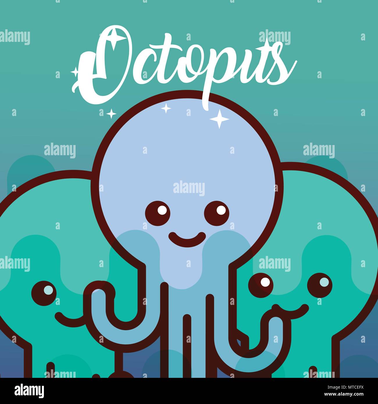 octopus sea life cartoon Stock Vector Image & Art - Alamy