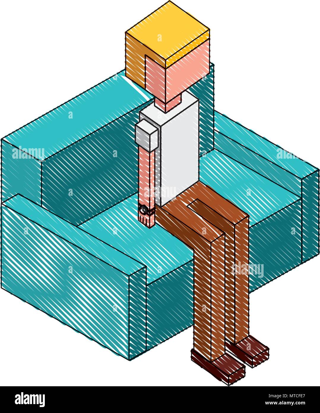 3d sofa set on Stock Vector Images - Alamy