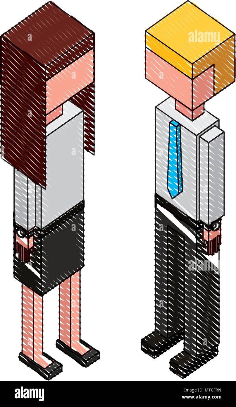 couple standing isometric characters Stock Vector Image & Art - Alamy