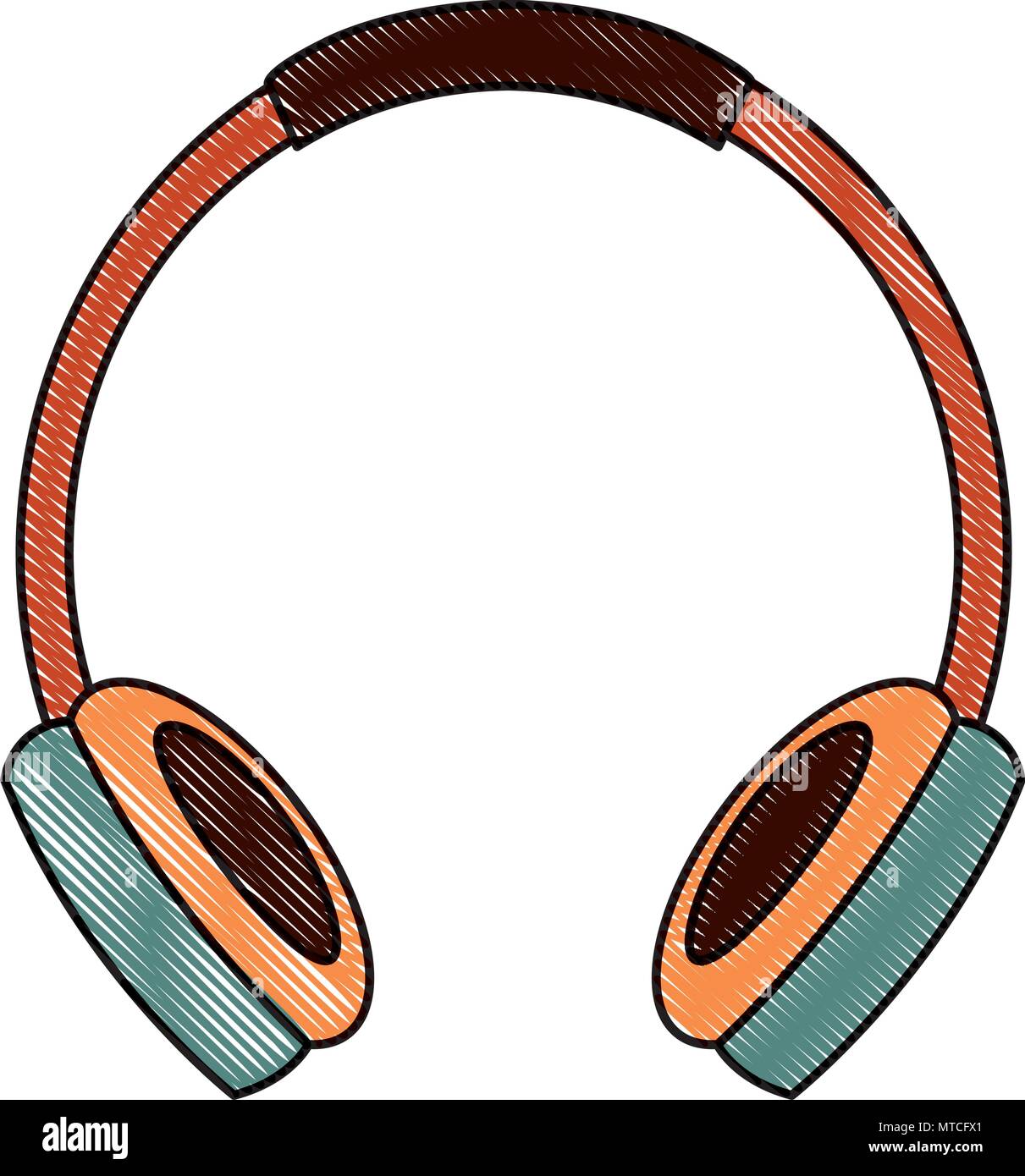 old retro headphones vintage style Stock Vector Image & Art - Alamy