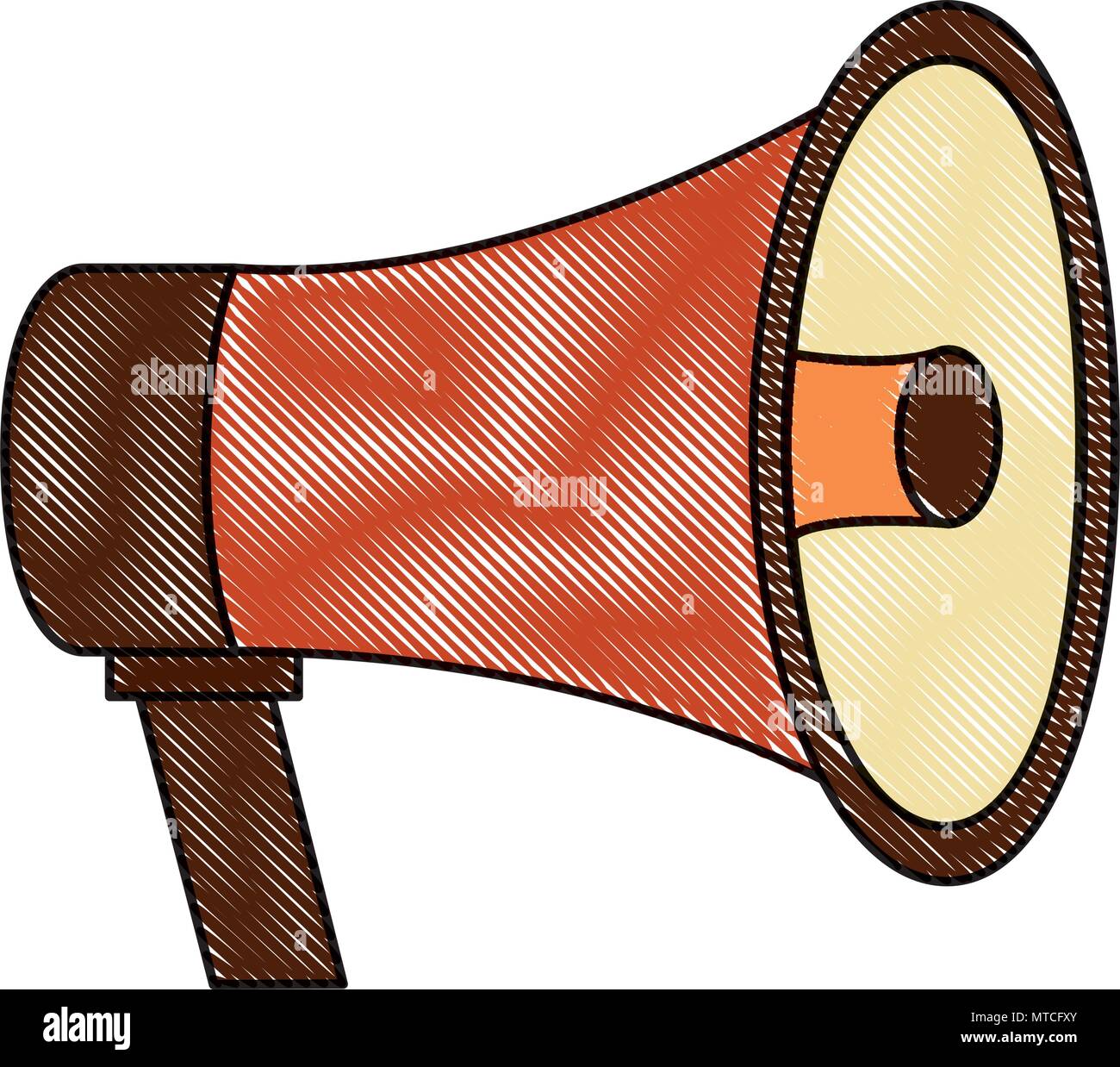 retro megaphone shouting voice vintage Stock Vector Image & Art - Alamy