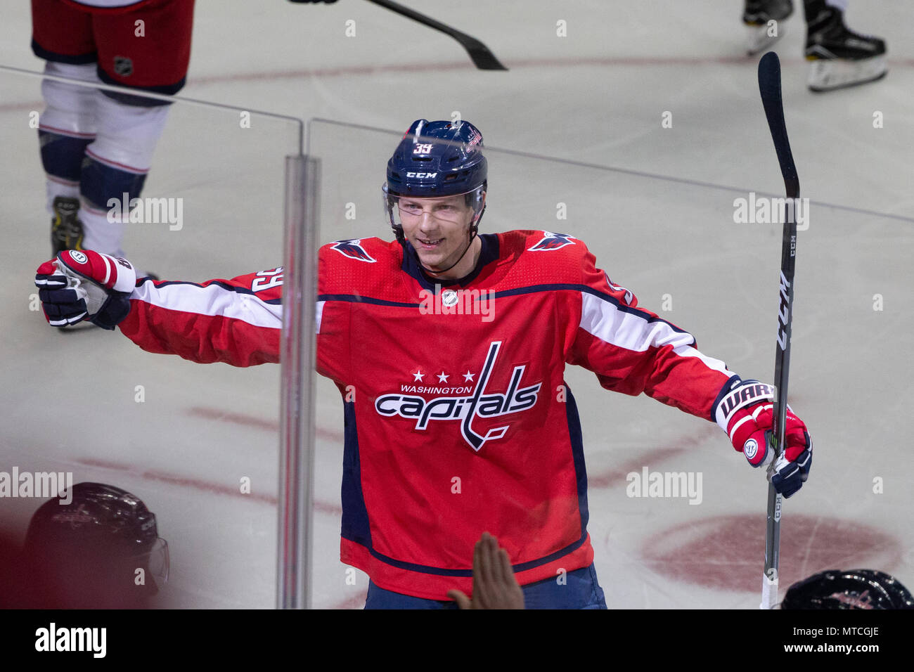 Capitals right wing Alex Chiasson (39 Stock Photo - Alamy
