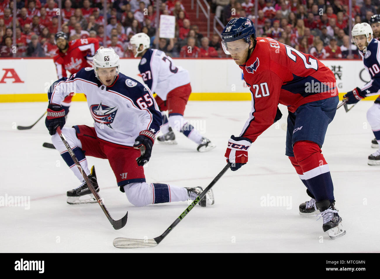 Capitals center Lars Eller (20 Stock Photo - Alamy