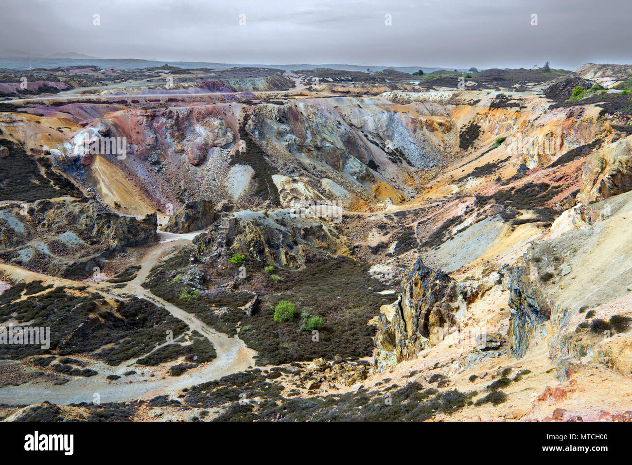 Parys Mountain is a large disused copper mine close to the town of ...