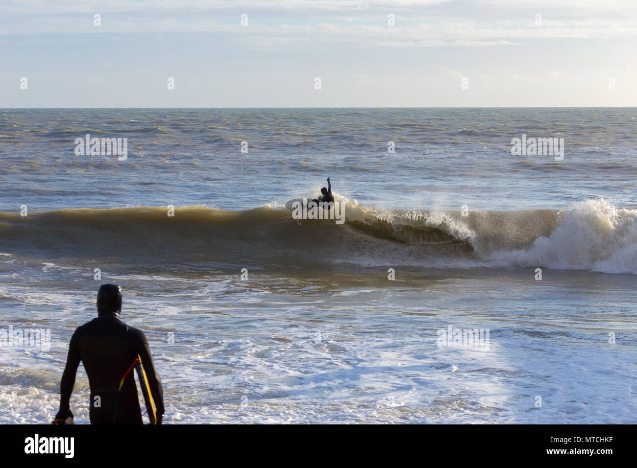 South England Surfing Stock Photo - Alamy