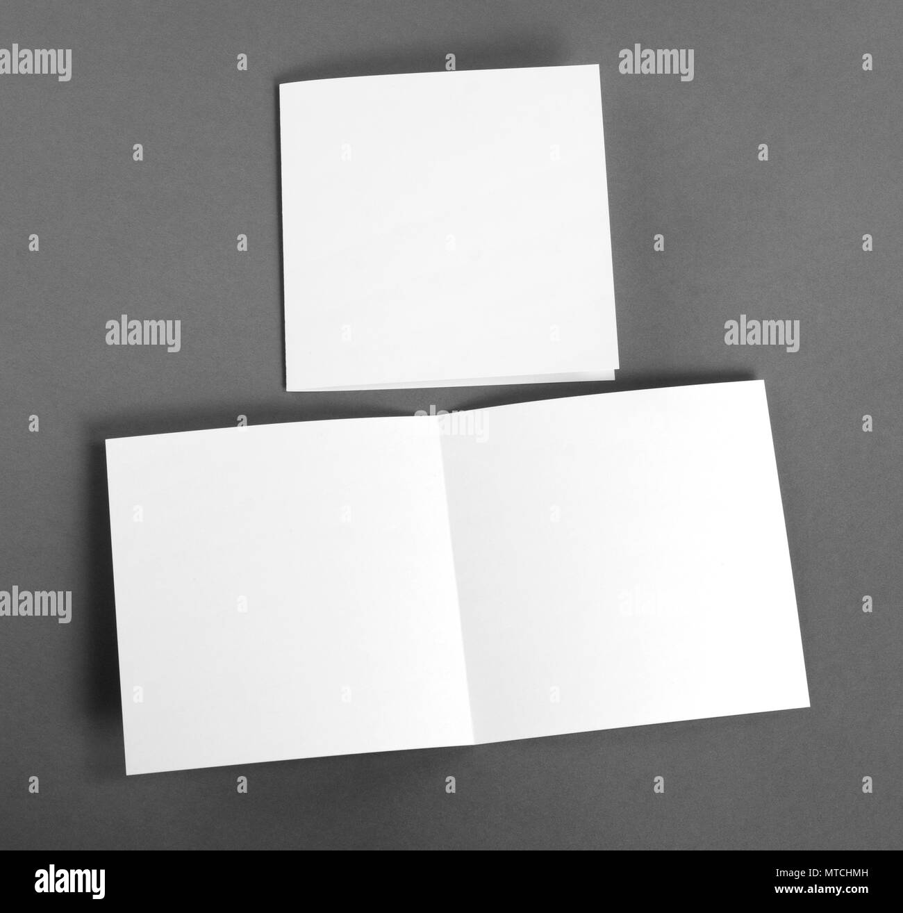 white-empty-card-on-grey-to-replace-your-design-stock-photo-alamy