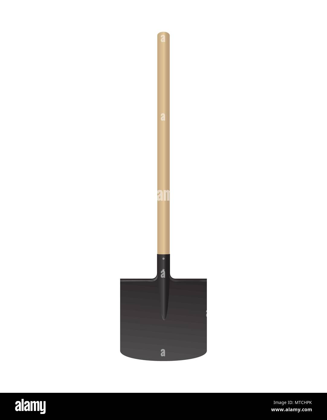 Metal snow shovel Stock Vector Images - Alamy