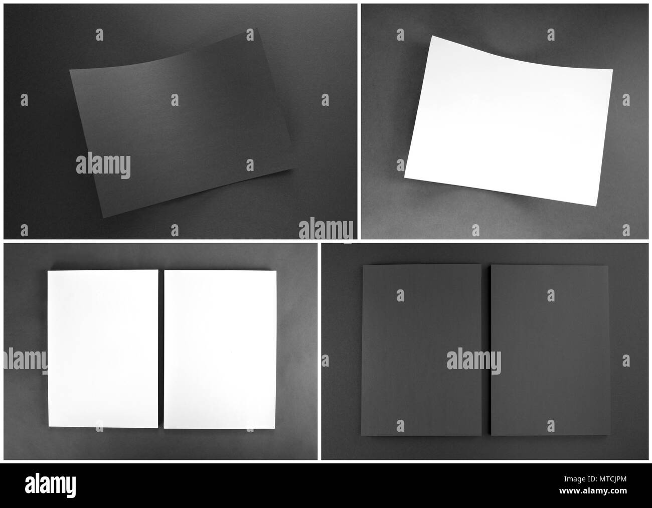 A4 flyer collection Black and White Stock Photos & Images - Alamy