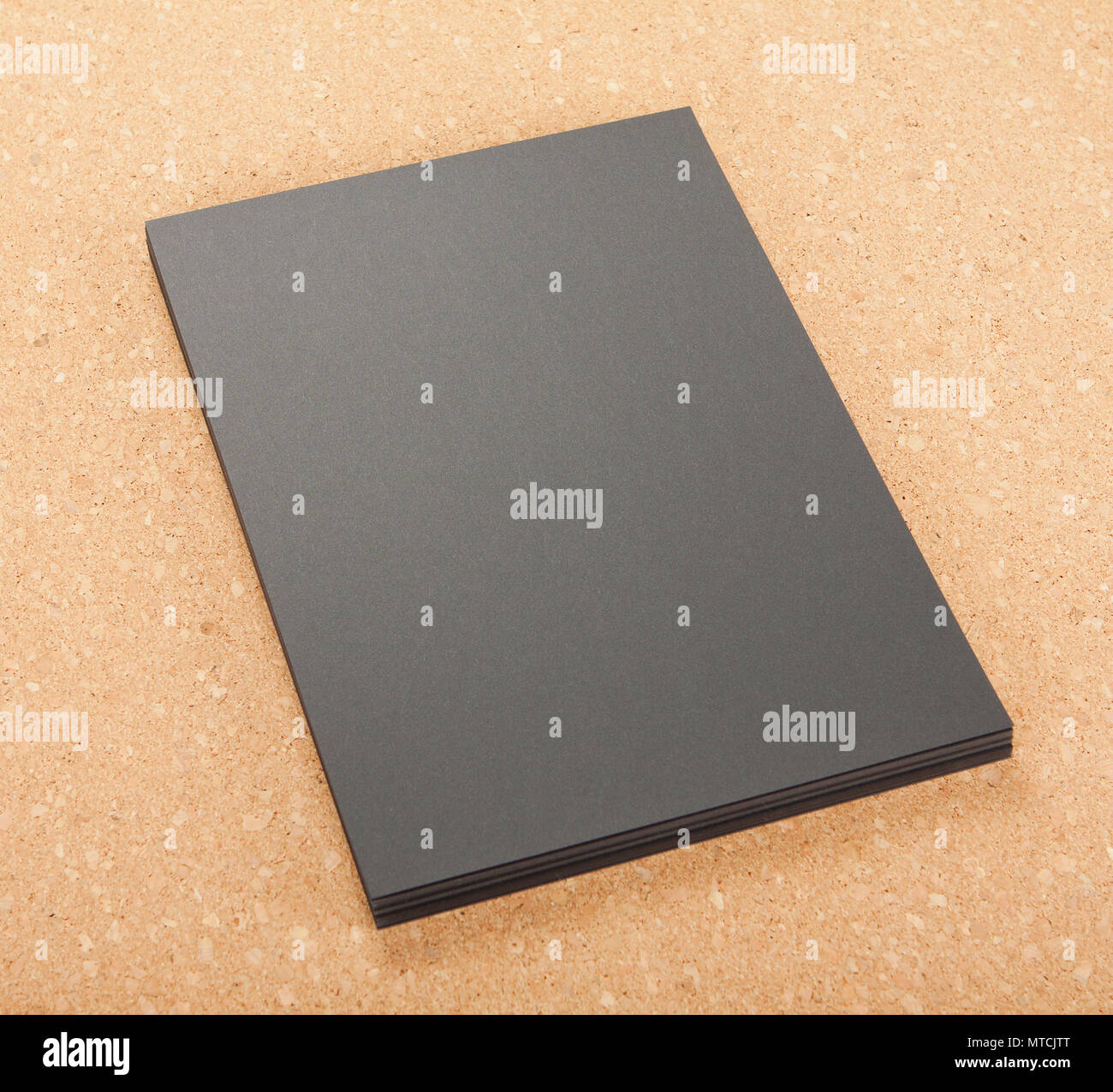 Blank flyer poster on cork board Stock Photo - Alamy