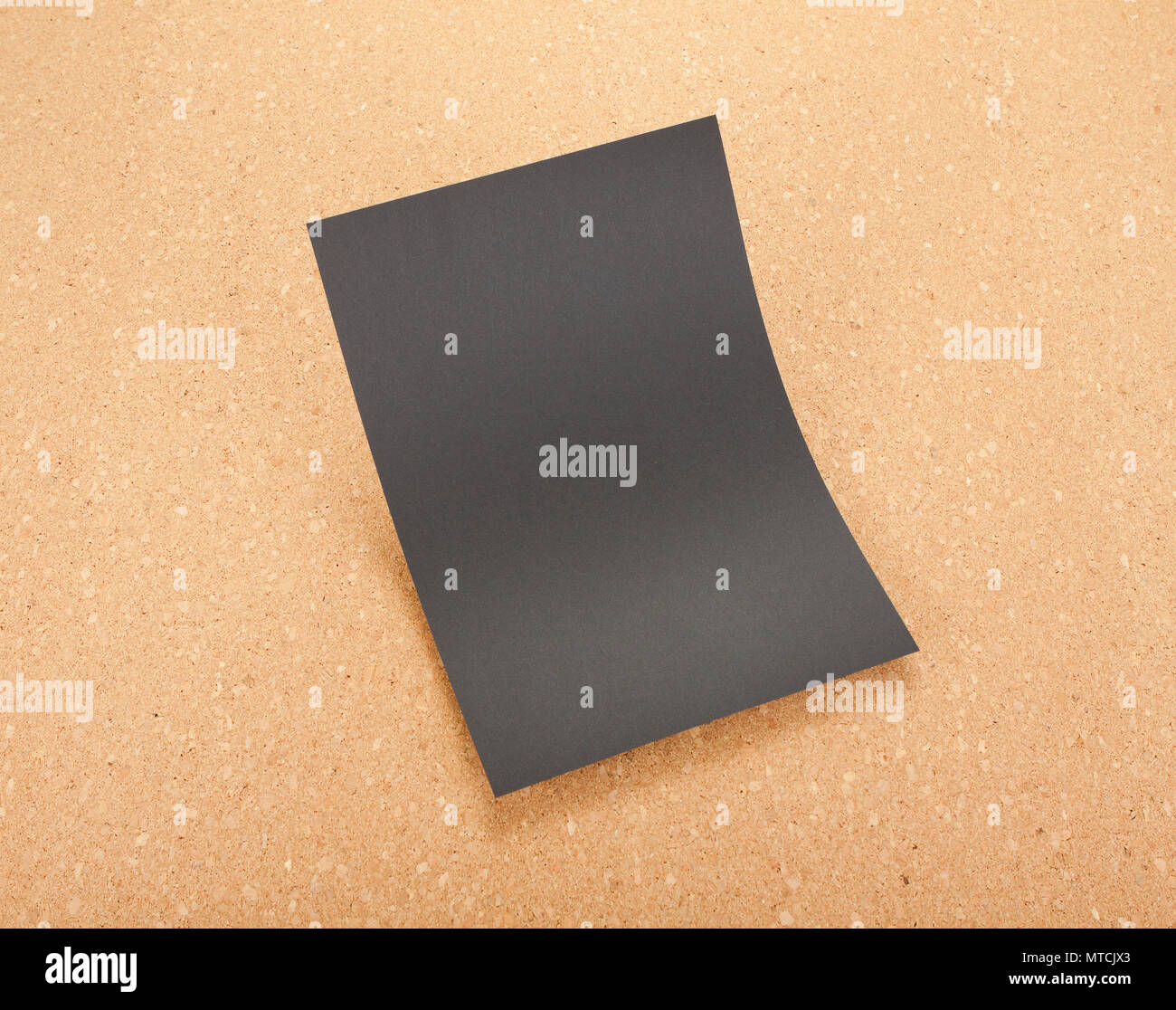 Blank flyer poster on cork board Stock Photo - Alamy