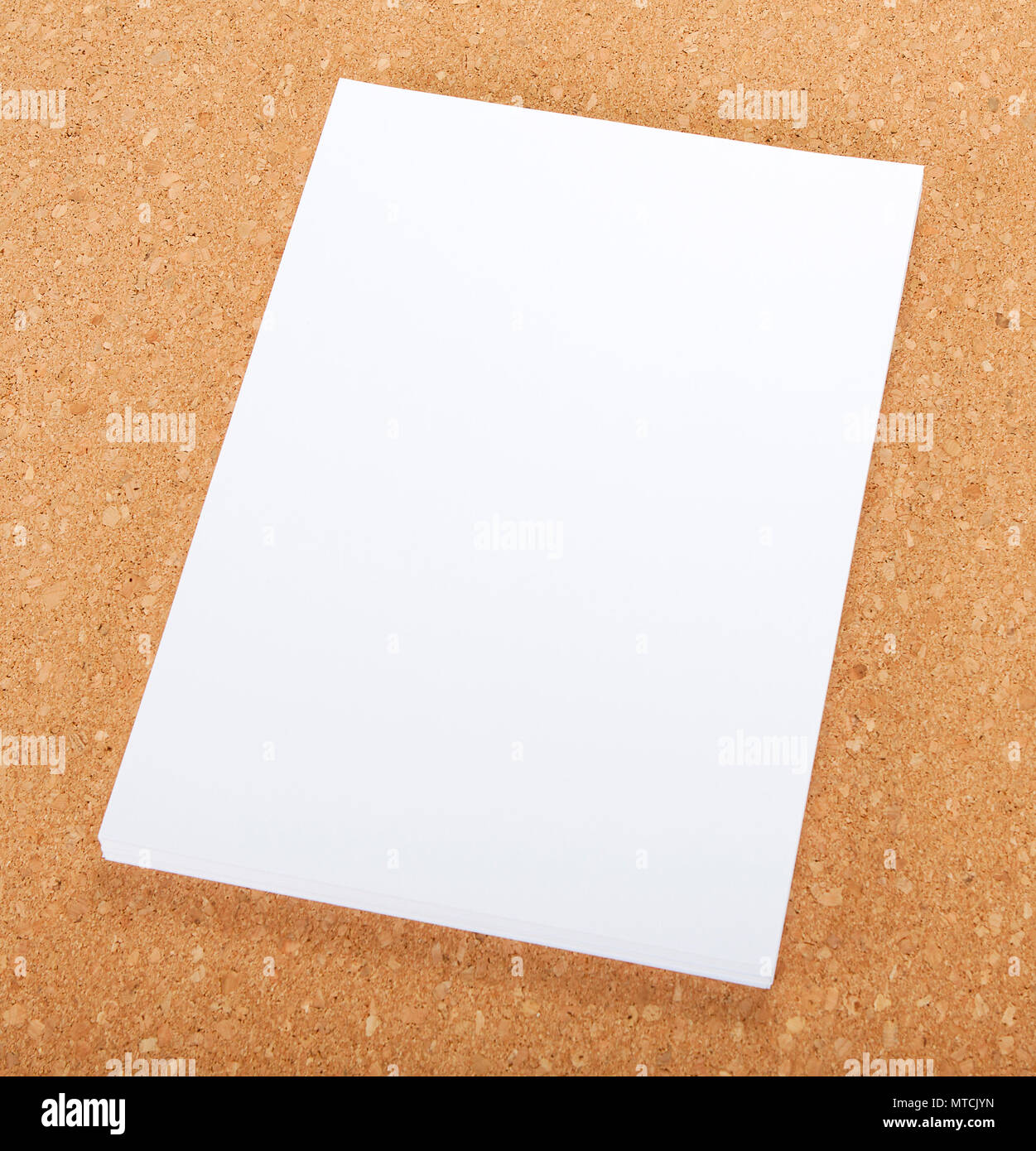 Blank flyer poster on cork board Stock Photo - Alamy