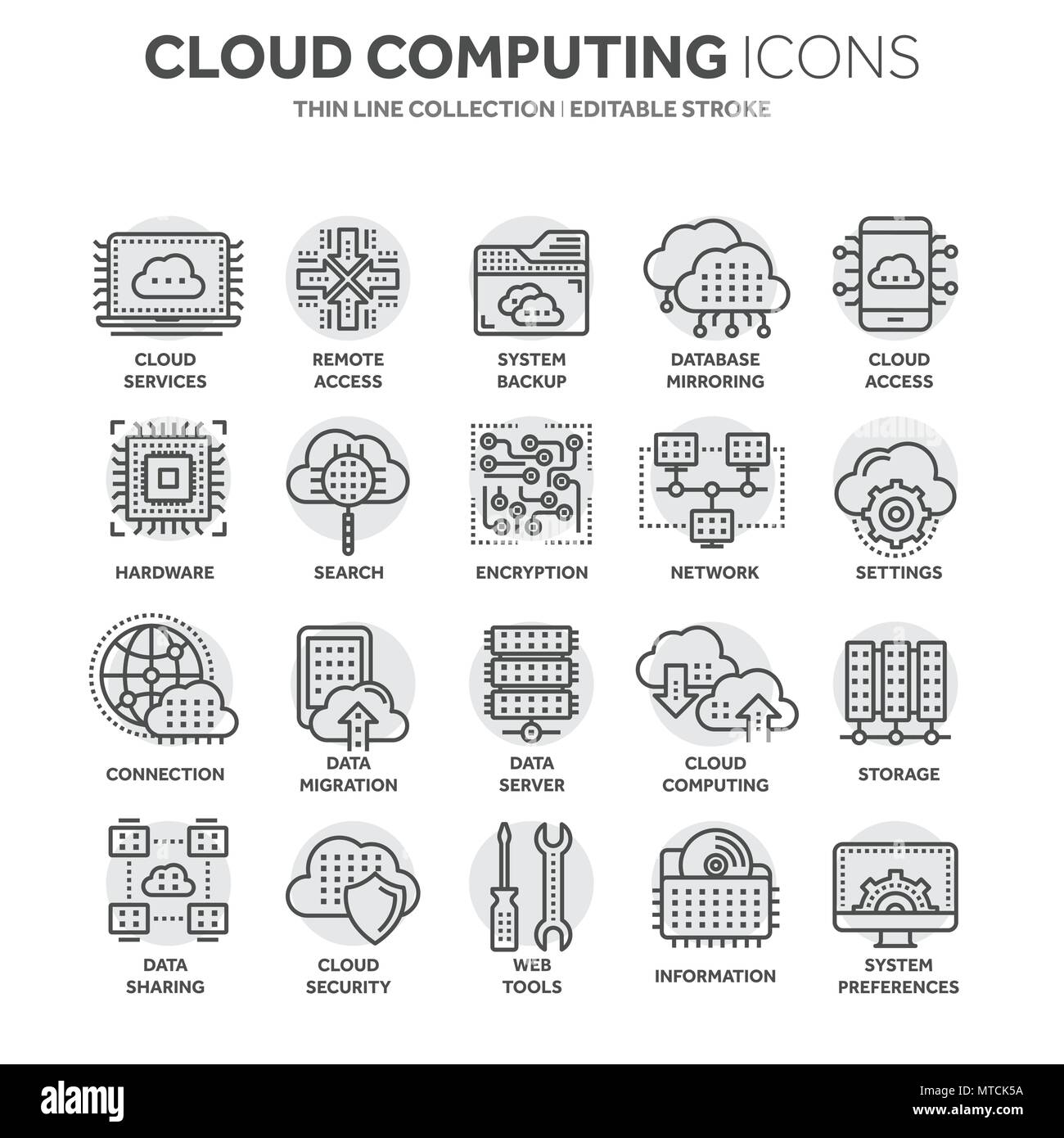Cloud computing. Internet technology. Online services. Data ...