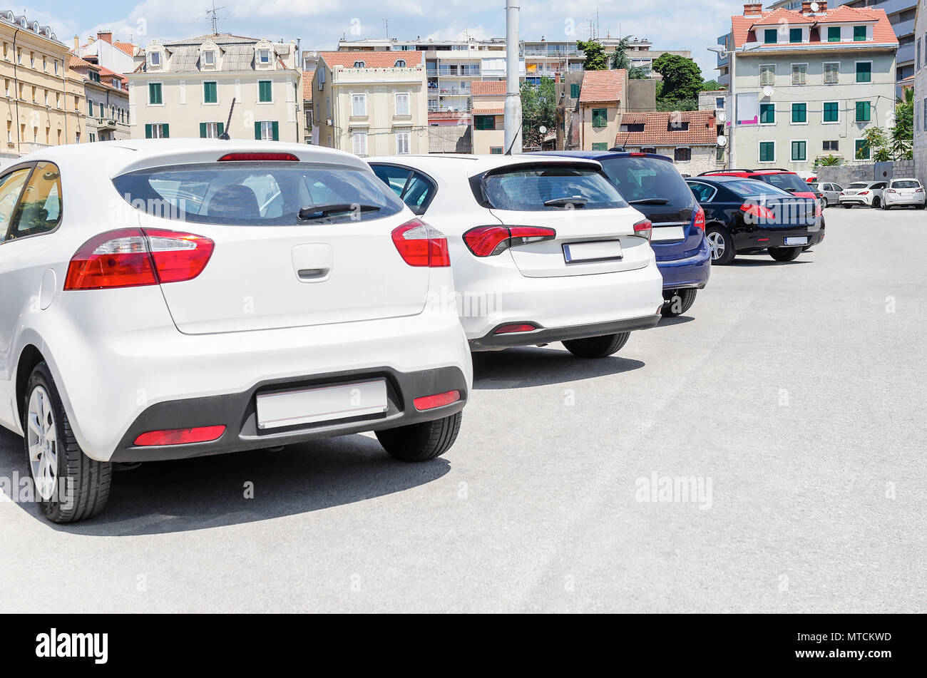 City car parking Stock Photo - Alamy