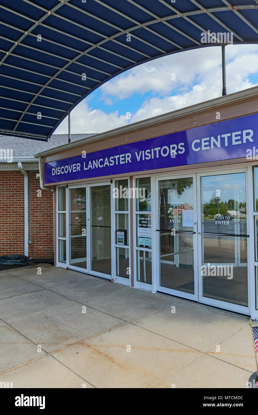 Lancaster, PA, USA - May 23, 2018: The Discover Lancaster Visitors ...