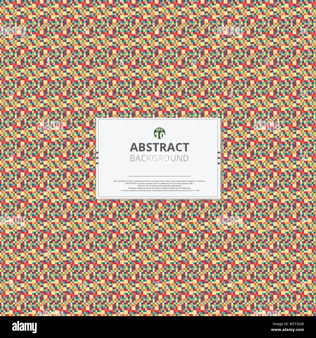 Abstract of colorful mosaic pattern in sweet tone background ...