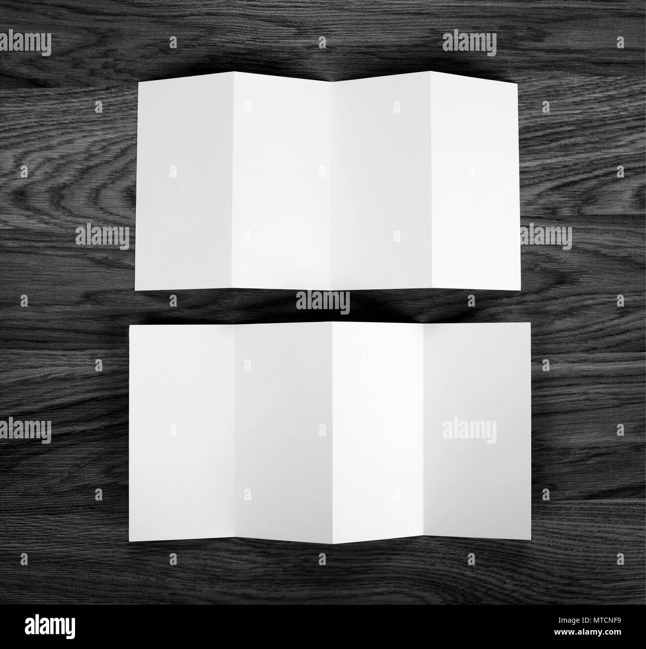 Accordion fold mockup hi-res stock photography and images - Alamy