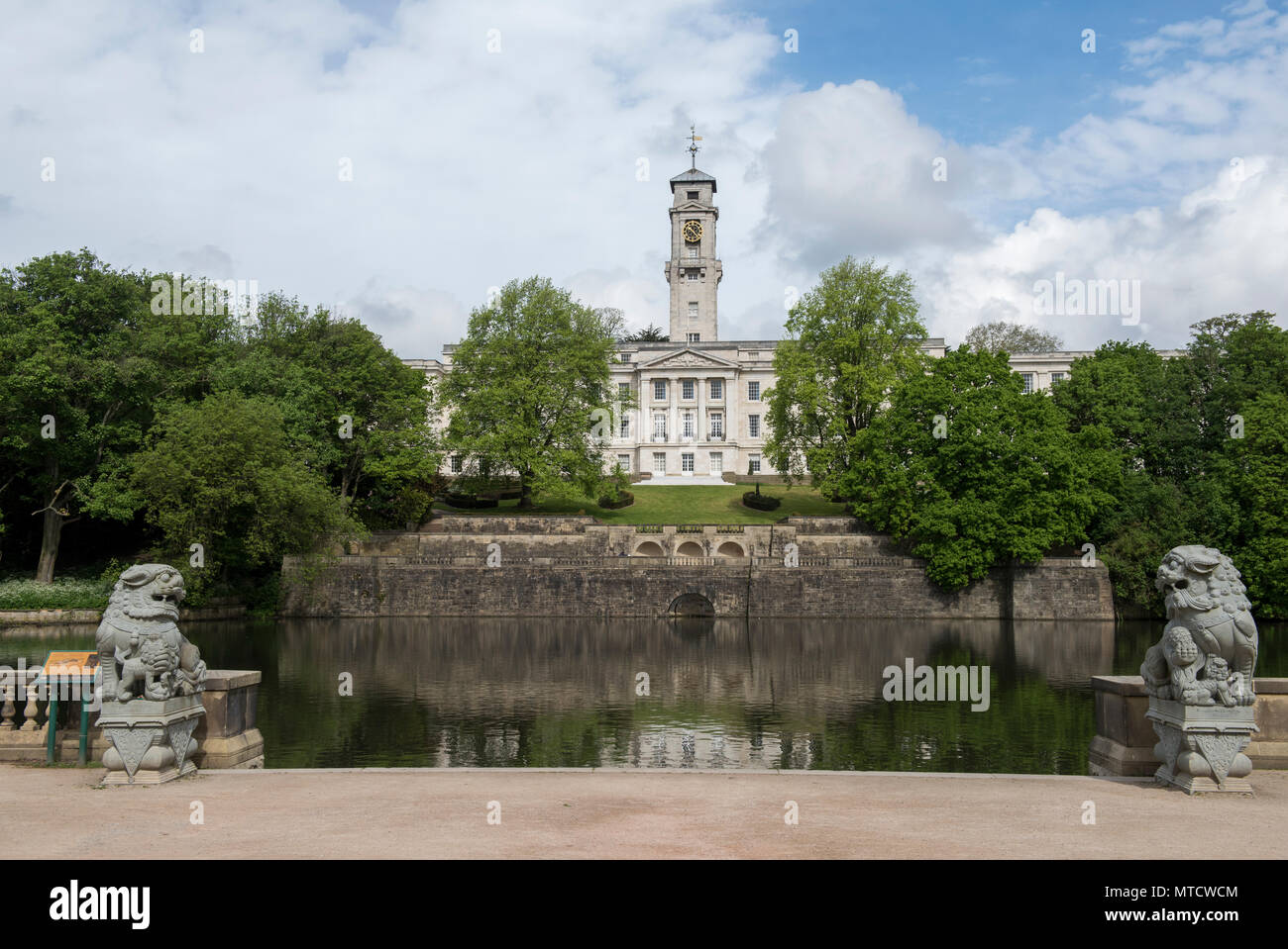 Chinese Lions at Highfields University Park in Nottingham, England UK ...