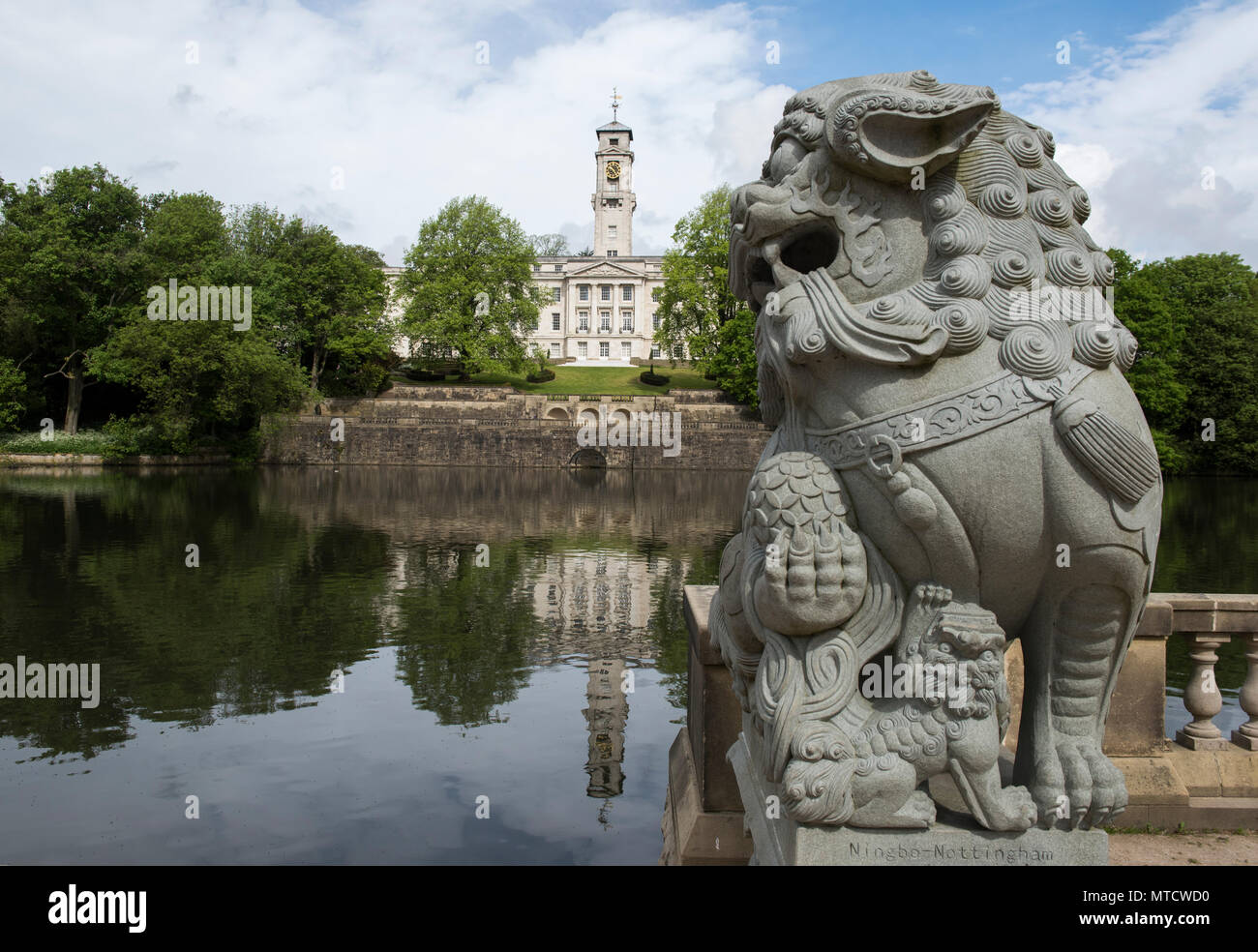 Chinese Lion at Highfields University Park in Nottingham, England UK ...