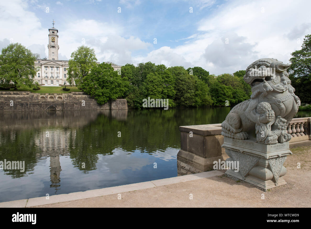 Chinese Lion at Highfields University Park in Nottingham, England UK ...
