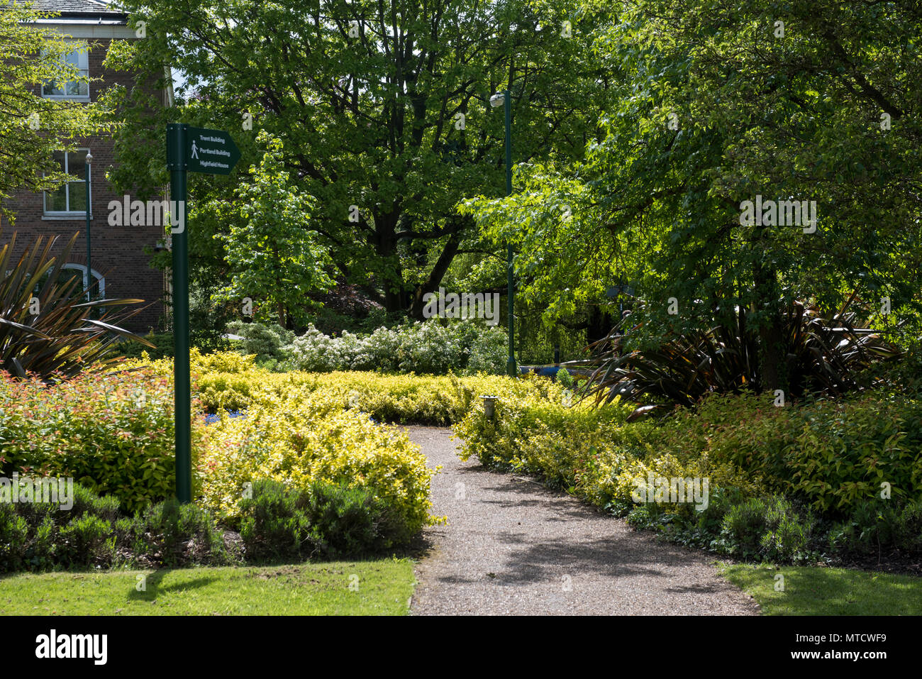 The Millennium Garden on University Park, Nottingham England UK Stock ...