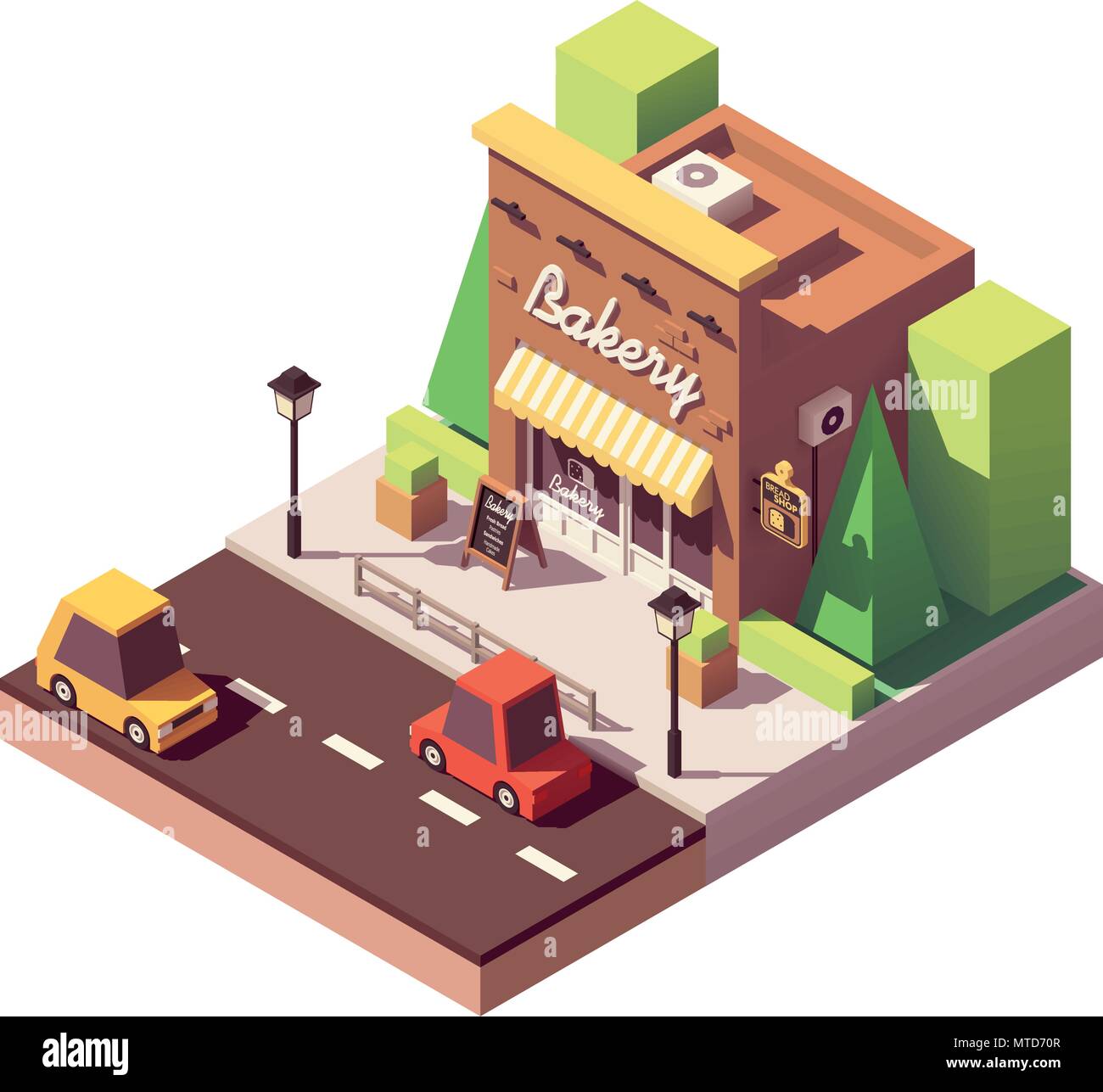 Bakery showcase cake Stock Vector Images - Alamy