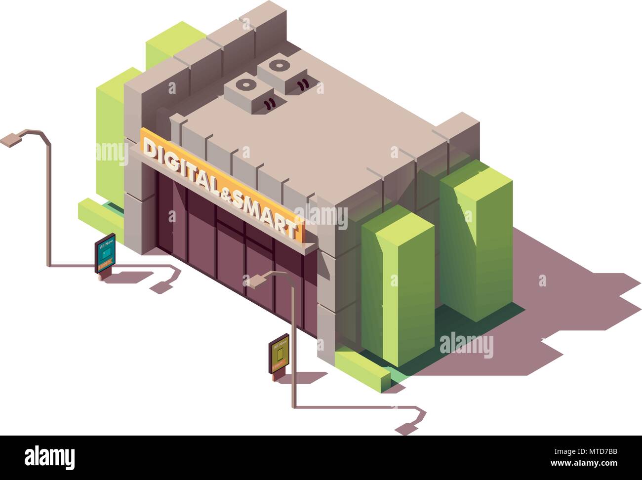 Vector isometric gadgets and computer store Stock Vector Image & Art ...