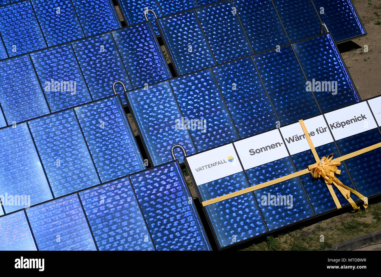 29 May 2018, Germany, Berlin: Berlin's biggest solarthermic system ...