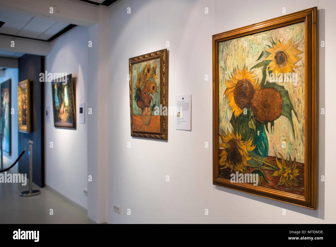 30 May 2018, Germany, Hamburg: A forgery by the Kunstsalon Posen of the ...