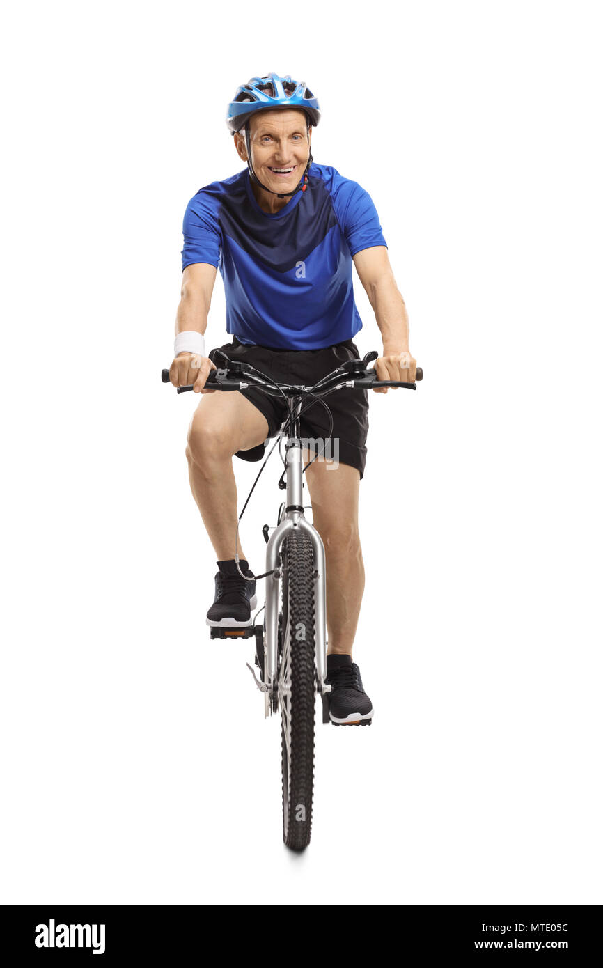 Man exercise bicycle Cut Out Stock Images & Pictures - Alamy