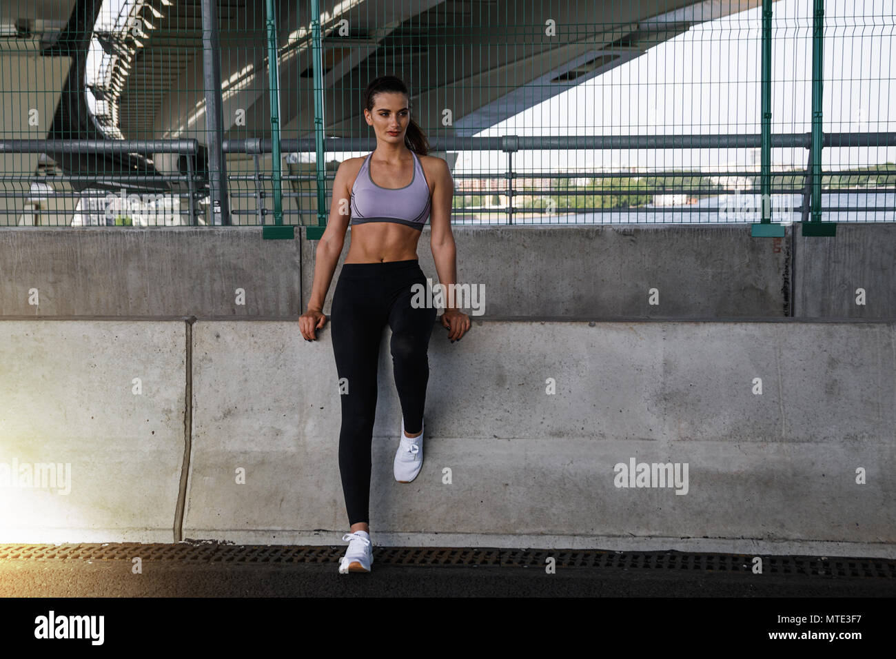 Leaning exercises hi-res stock photography and images - Alamy