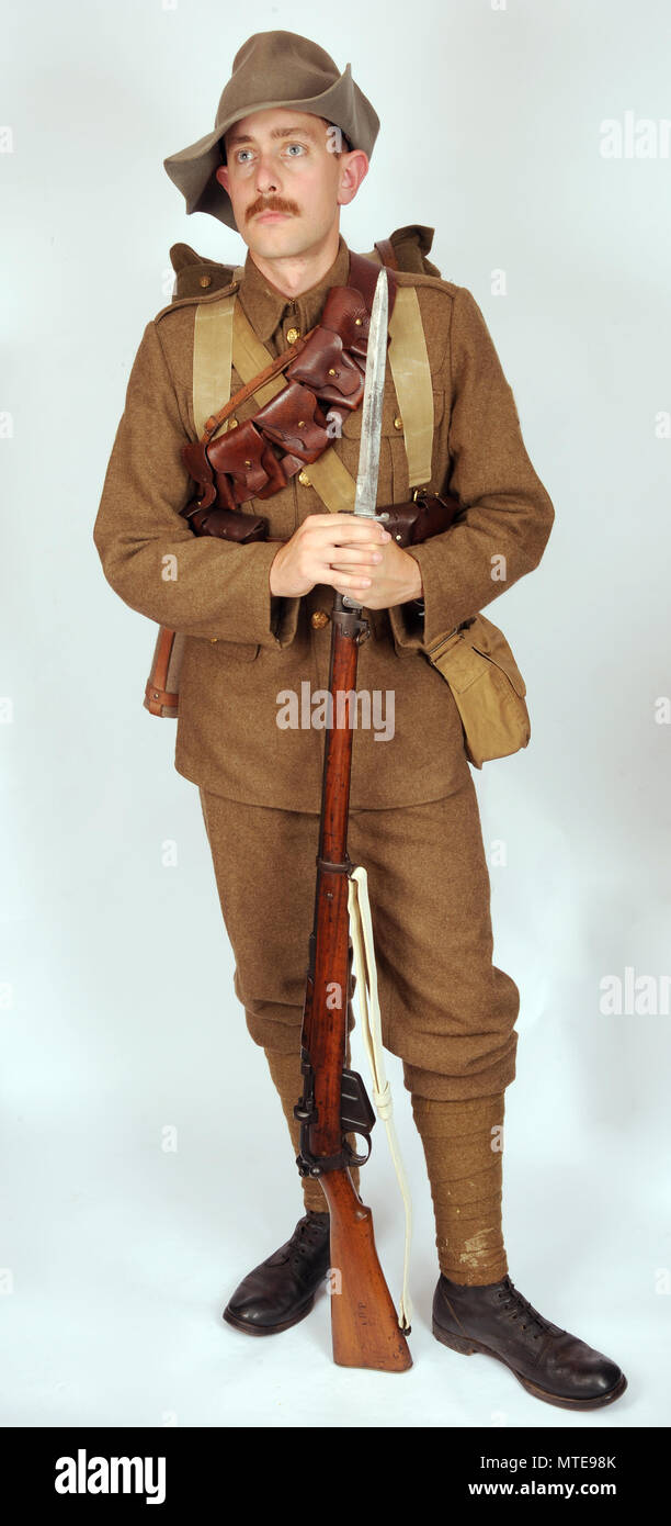 Boer War soldier reconstruction Stock Photo - Alamy