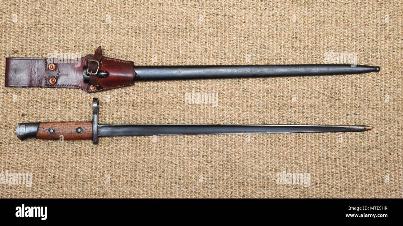 Belgian M1916 bayonet Stock Photo - Alamy